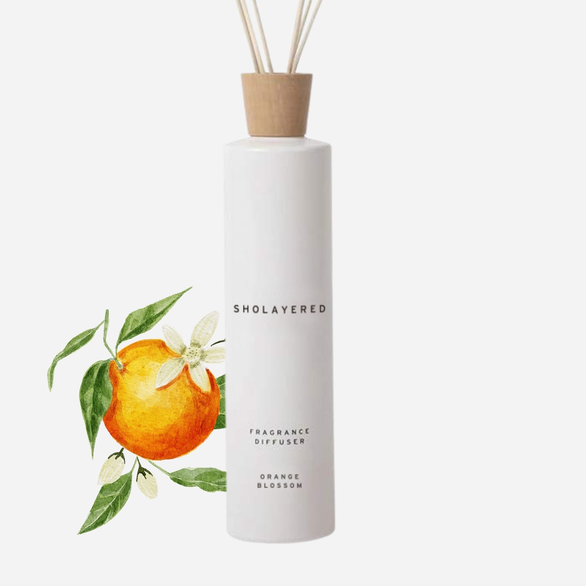 Sholayered Orange Blossom Reed Diffuser – Normcore Fragrance